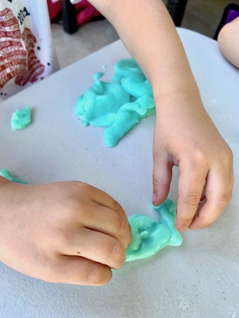 Sand Slime: Use this Fun Goo To Learn About Patterns - Playdatebox
